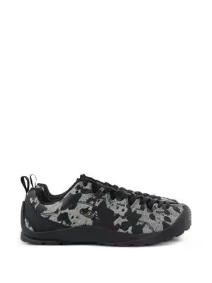 Keen Jasper Cow-print Panelled Sneakers - Grey