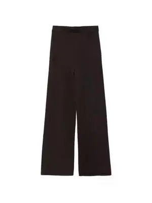 Majestic Filatures High-waisted Wide-leg Trousers - Brown