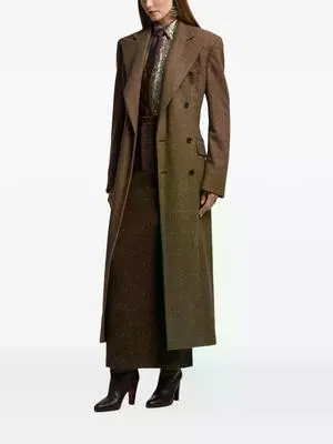 Ralph Lauren Affton Double-breasted Houndstooth Coat
