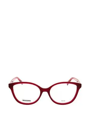 Missoni Oval-frame Glasses - Red