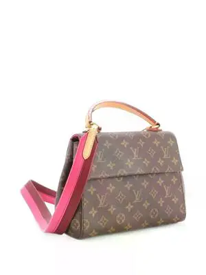 LOUIS VUITTON Cluny Top Handle Bag Monogram Canvas Bb Satchel - Brown