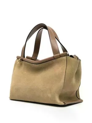 WANDLER Suede Leather Shoulder Bag - Neutrals