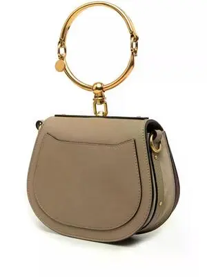 Chloé 2018 Small Leather Nile Bracelet Satchel - Grey