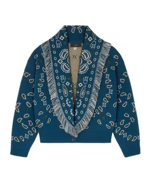 Alanui Bandana Jacquard Cardigen-bomber