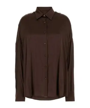 Dries Van Noten Long-sleeved Satin Blouse