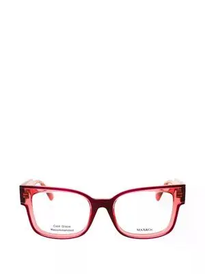 MAX&CO. Rectangle-frame Glasses - Red