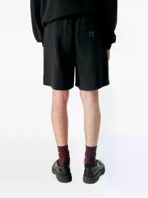 American Vintage Afaz Drawstring Cotton Shorts - Black