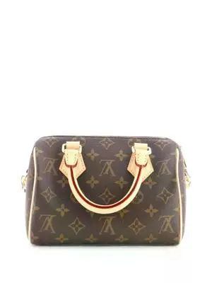 LOUIS VUITTON Speedy Bandouliere Bag Monogram Canvas 20 Crossbody Bag - Brown