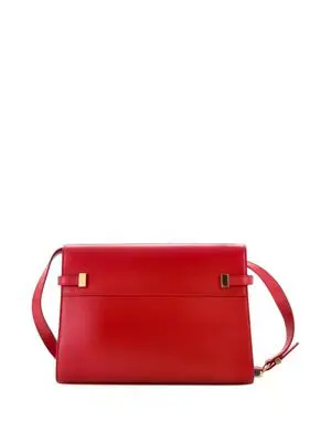 Saint Laurent Manhattan Leather Medium Shoulder Bag - Red