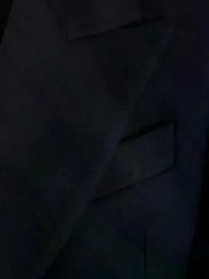 SALON C. LUNDMAN Peak-lapel Double-breasted Coat