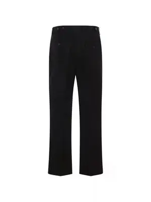 SALON C. LUNDMAN Pleated Tailored Trousers - Black