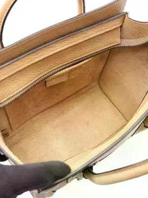 Celine 2000-2015 Nano Leather Luggage Tote Satchel