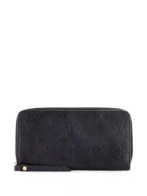 LOUIS VUITTON Zippy Wallet Monogram Empreinte Leather Small Wallets - Black