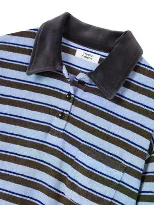 STUDIO TOMBOY Striped Long-sleeve Polo Shirt