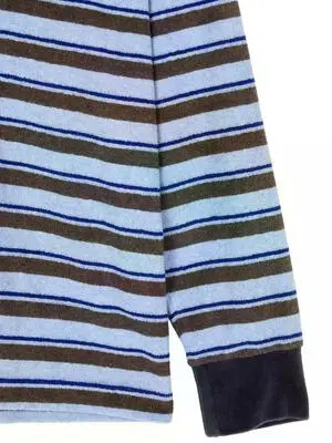 STUDIO TOMBOY Striped Long-sleeve Polo Shirt