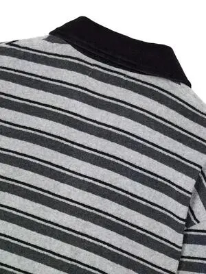 STUDIO TOMBOY Striped Long-sleeve Polo Shirt
