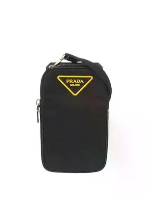 Prada 2019-2026 Tessuto Phone Case Crossbody Bag - Black