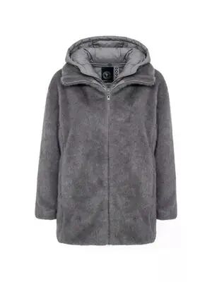 CAPE HORN Flaco Hooded Faux-fur Coat - Grey
