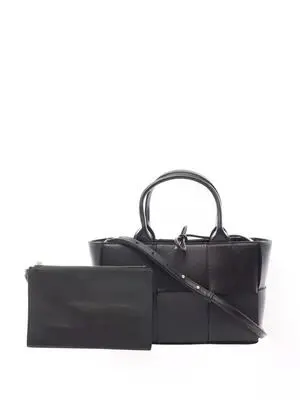 Bottega Veneta 2012-2026 Mini Maxi Intrecciato Arco Tote Bag - Black