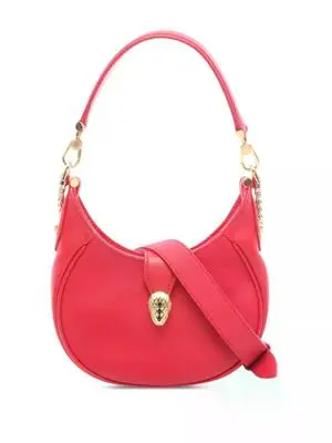 BVLGARI 2020-2026 Small Leather Serpenti Ellipse Satchel - Red