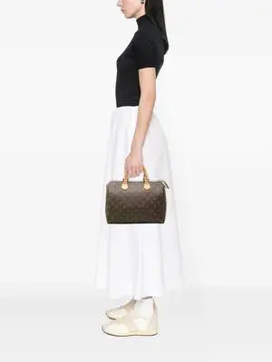 LOUIS VUITTON 1996 Monogram Speedy 30 Boston Bag - Brown