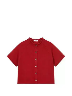 STUDIO TOMBOY Short-sleeved Cardigan - Red