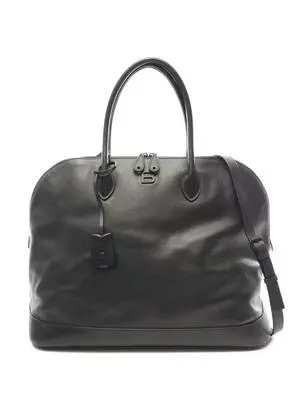 Balenciaga 2018-2026 Large Leather Ville Satchel - Black