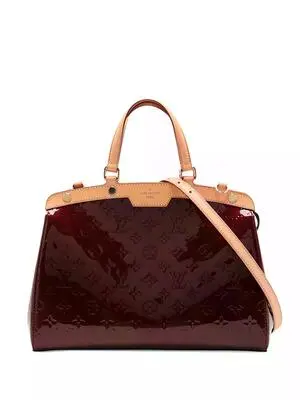 LOUIS VUITTON 2013 Monogram Vernis Brea Mm Satchel - Red