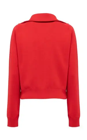 DES_PHEMMES Embroidered Knit Jacket - Red