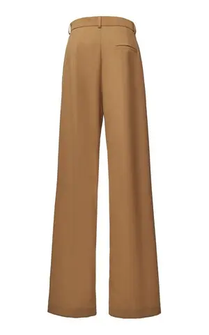 DES_PHEMMES Embellished Crepe Straight-leg Pants