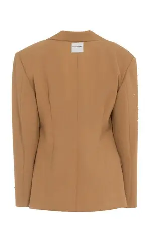 DES_PHEMMES Single-breasted Crepe Blazer