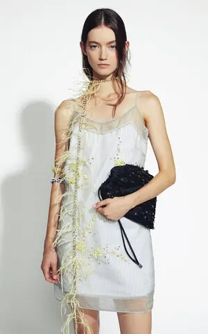 DES_PHEMMES Layered Chiffon Mini Dress