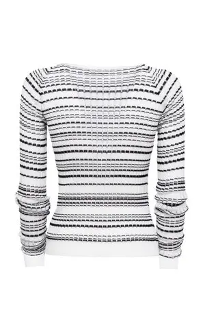 DES_PHEMMES Ribbed Knit Shirt