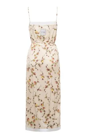 DES_PHEMMES Wrap Feathered Midi Dress