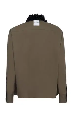 DES_PHEMMES Classic Embellished Cotton Shirt
