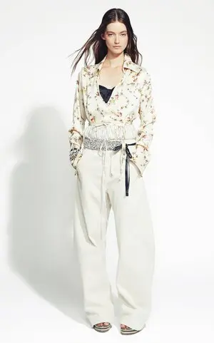 DES_PHEMMES Wrap Twill Top
