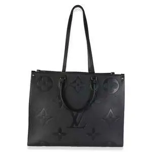 LOUIS VUITTON Giant Monogram Empreinte Onthego Gm - Black