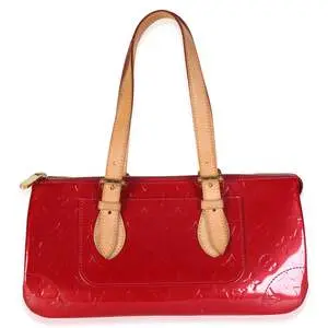LOUIS VUITTON Pomme Damour Monogram Vernis Rosewood - Red