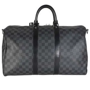 LOUIS VUITTON Damier Graphite Canvas Keepall Bandouliere 45