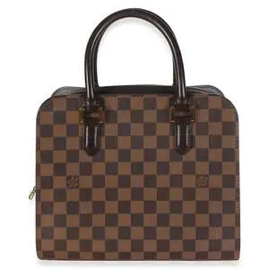LOUIS VUITTON Damier Ebene Canvas Triana Pm - Brown