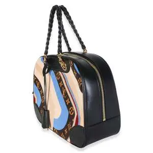 LOUIS VUITTON Black Tuffetage Vanity Bowling Bag - Multicolor