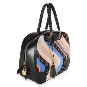 LOUIS VUITTON Black Tuffetage Vanity Bowling Bag - Multicolor