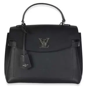 LOUIS VUITTON Black Grained Calfskin Lockme Ever Mm - Gray