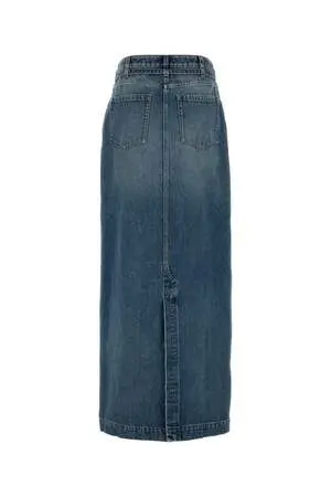 Dries Van Noten Denim Silvannaz Skirt - Blue