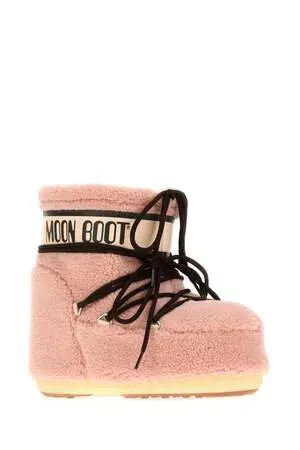 Moon Boot Eco Fur Icon Low Ankle Boots - Pink