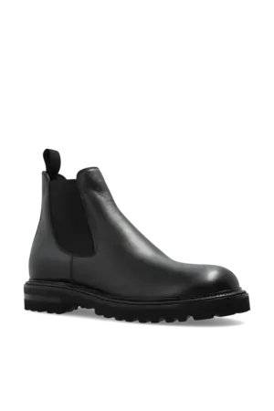 Giorgio Armani Leather Chelsea Boots