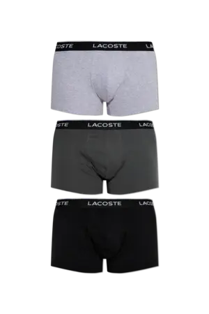 Lacoste Three-pack Cotton Boxer Briefs - Multicolour