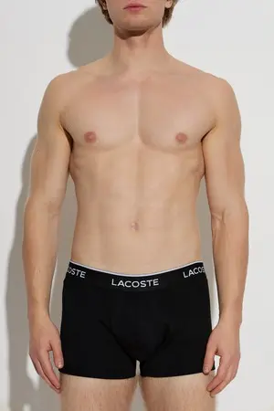 Lacoste Three-pack Of Cotton Boxer Briefs
