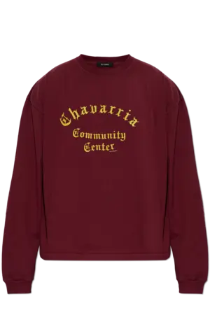 WILLY CHAVARRIA Cotton Long Sleeve T-shirt ‘community Center Ls Buffalo - Red