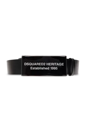 Dsquared2 Leather Belt With Buckle - Black